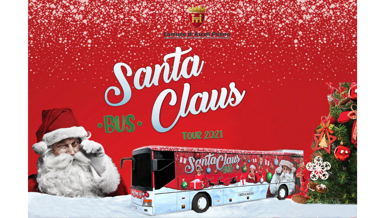 Ascoli Piceno, in Piazza del Popolo arriva il Santa Claus Bus - Piceno Oggi