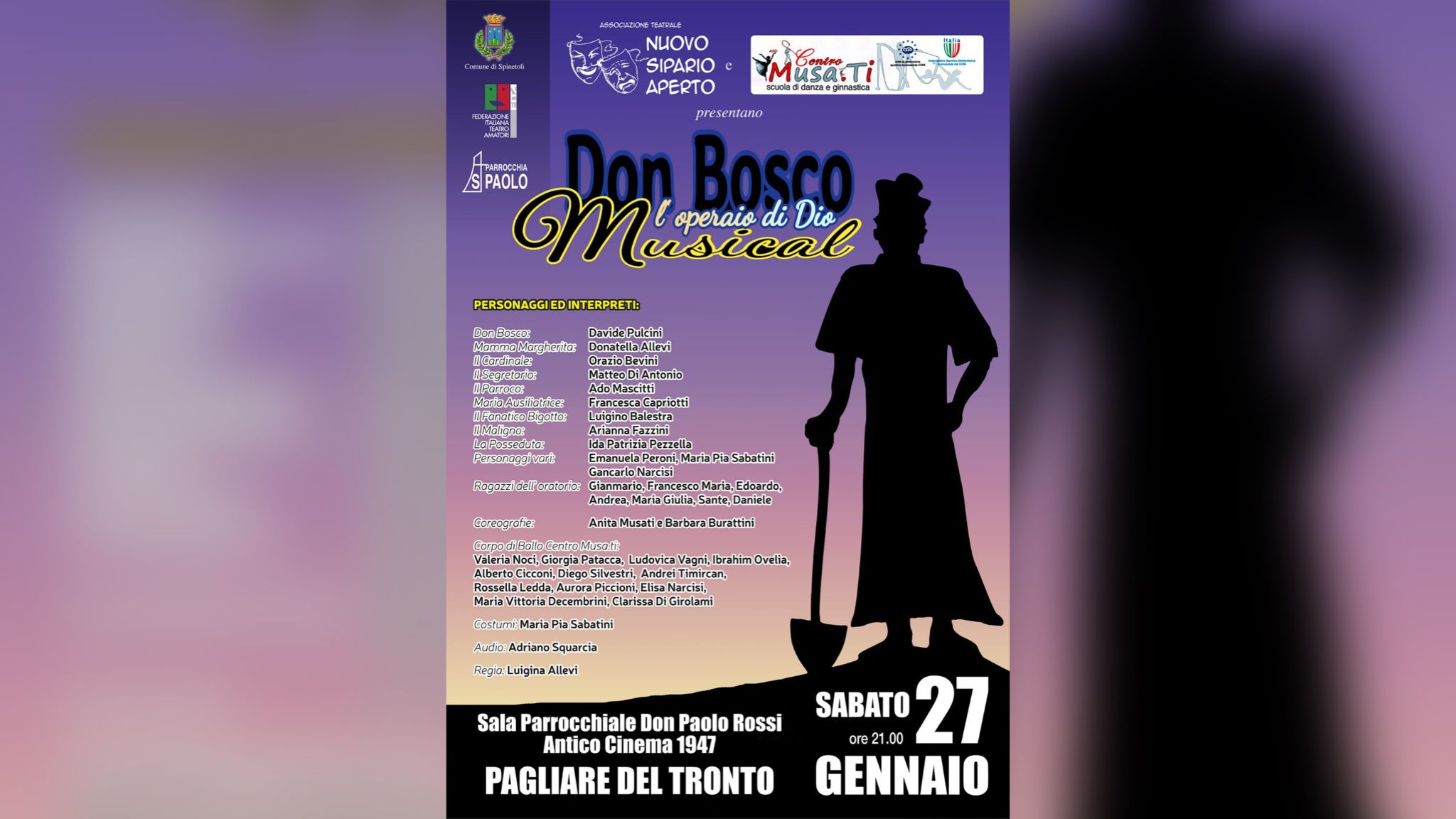 “Don Bosco, l’operaio di Dio”, il 27 gennaio in scena il musical dell ...