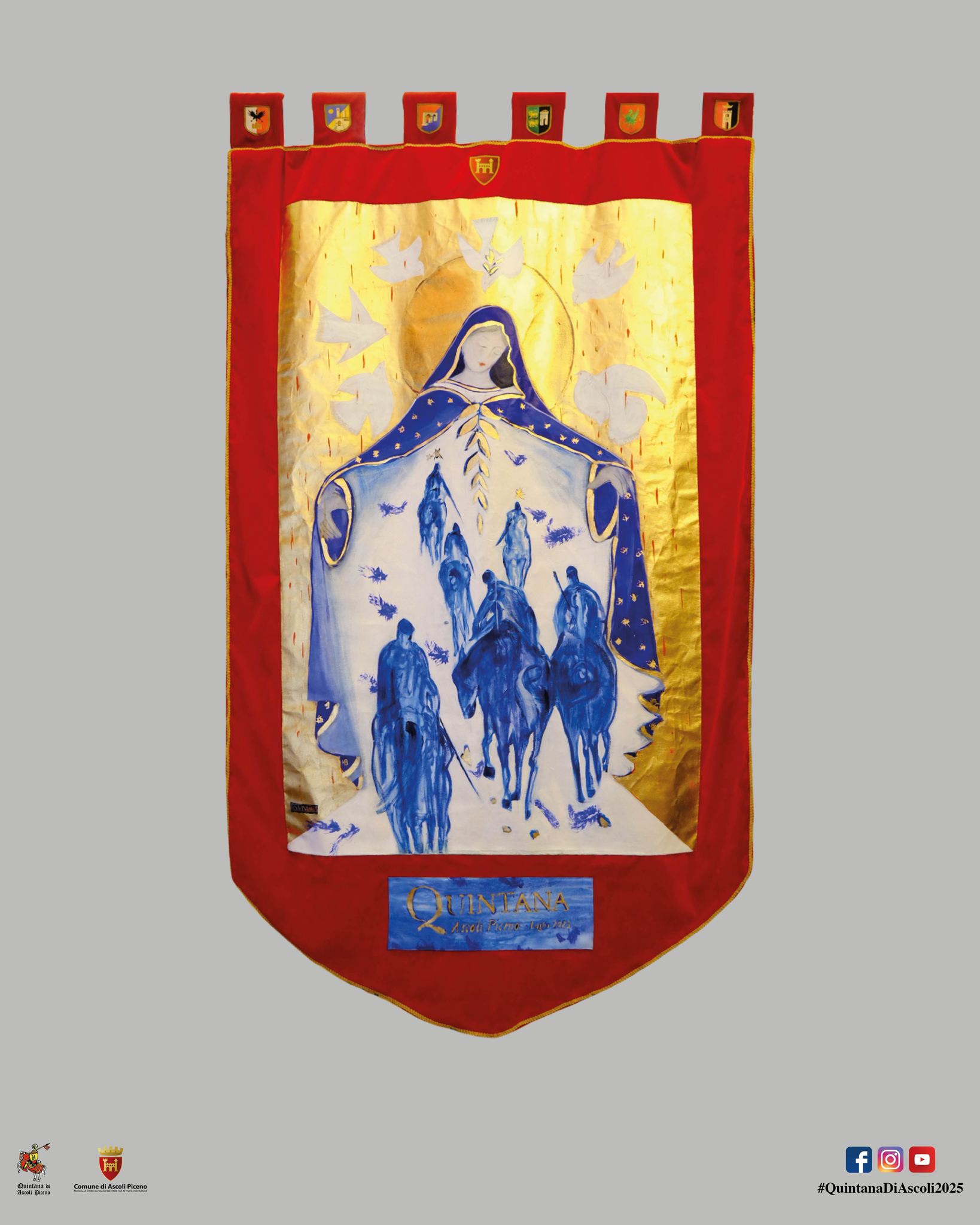 Quintana di Ascoli, ecco il drappo per la Giostra di luglio realizzato ...