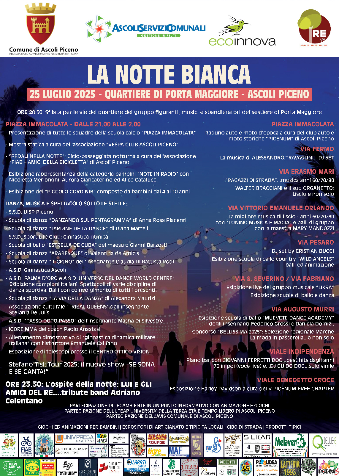 "Pedali nella Notte", Ascoli si Illumina nella Notte Bianca di Porta ...