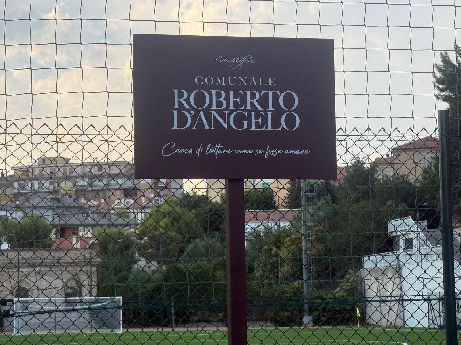 Offida, completati i lavori di riqualificazione degli impianti sportivi. Omaggio a Roberto D ...