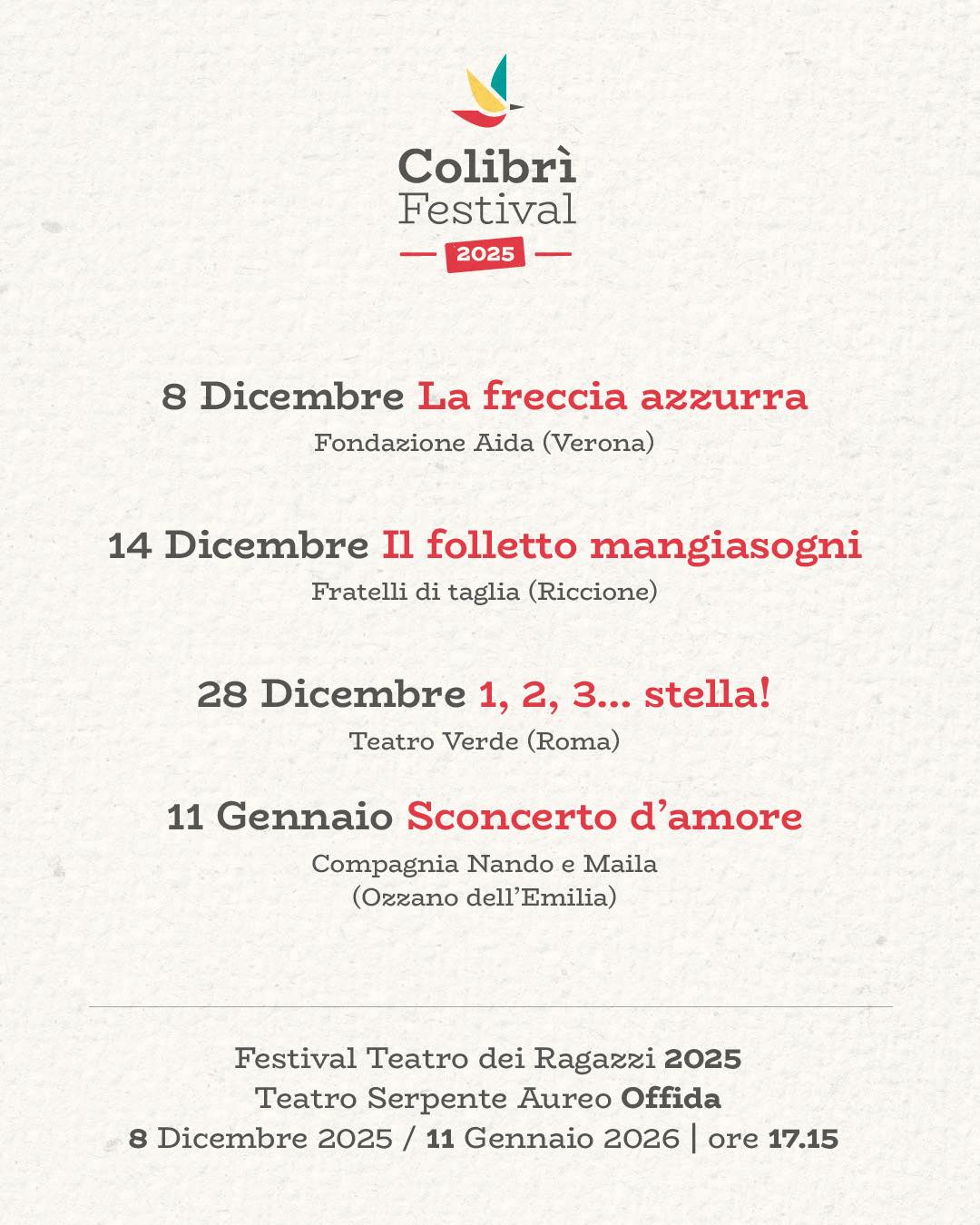 Colibrì Festival ad Offida, il programma con tutti gli eventi - Piceno Oggi