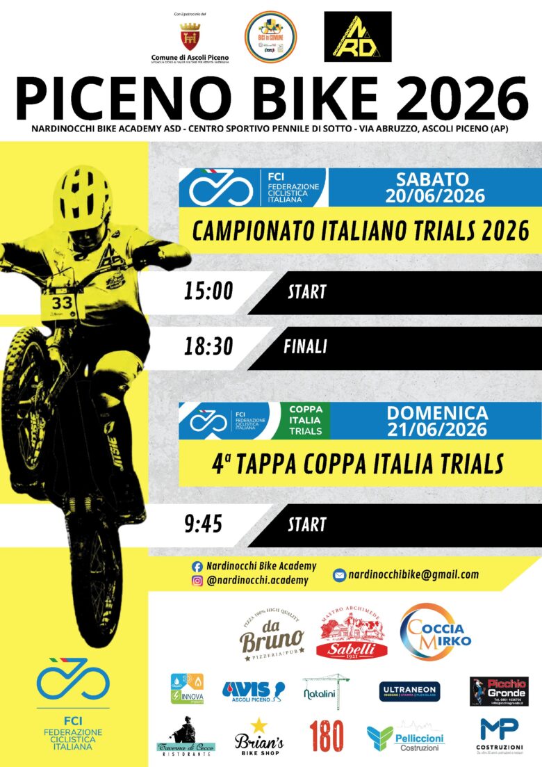 Piceno Bike 2026, ad Ascoli i migliori atleti di Trial - Piceno Oggi